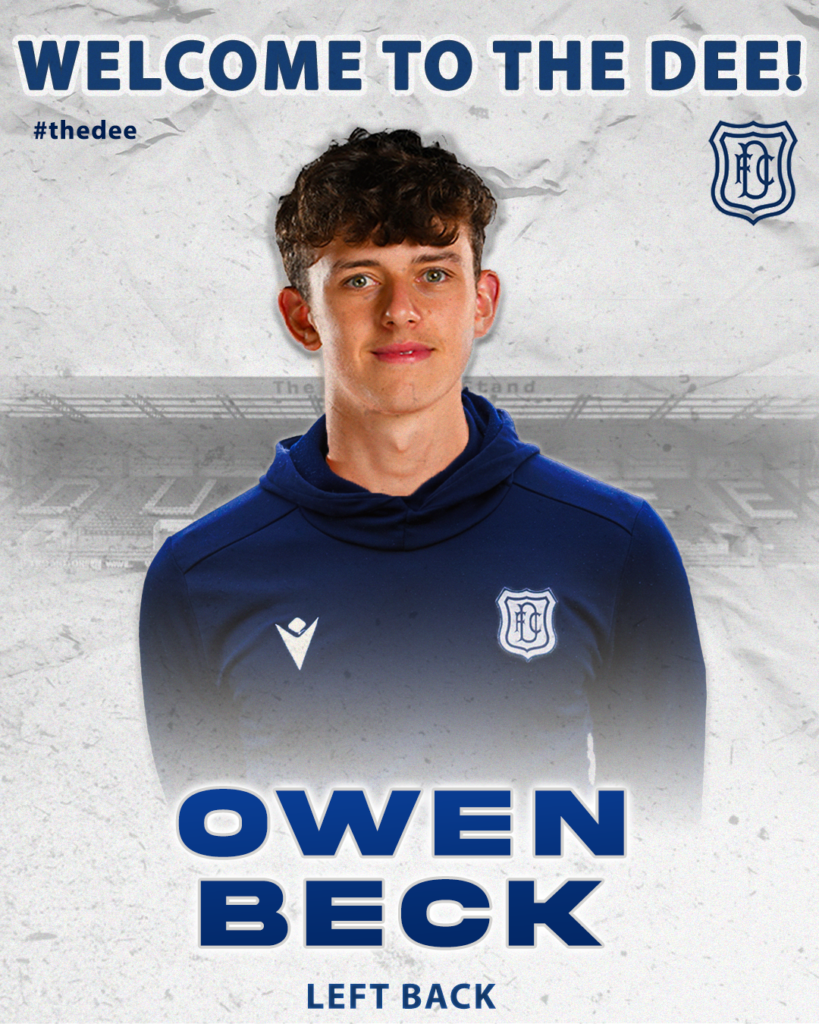 Beck signs - Dundee Football Club - Official Website
