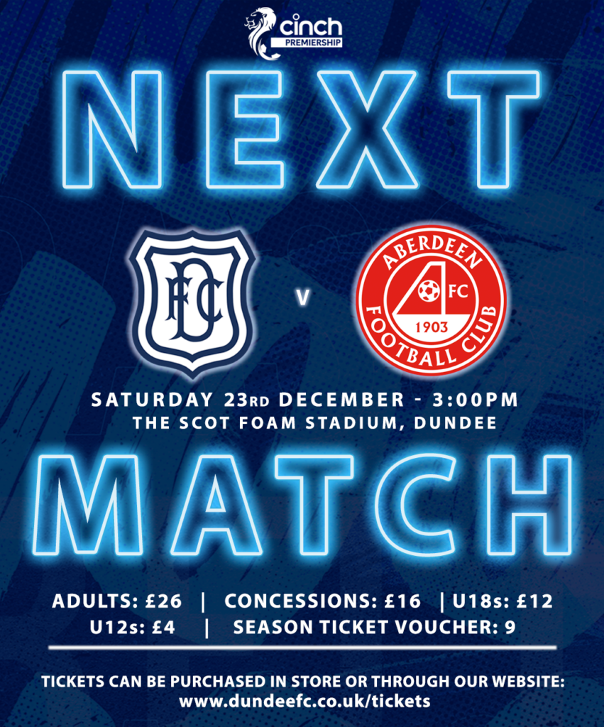 Next Match – Aberdeen - Dundee Football Club - Official Website